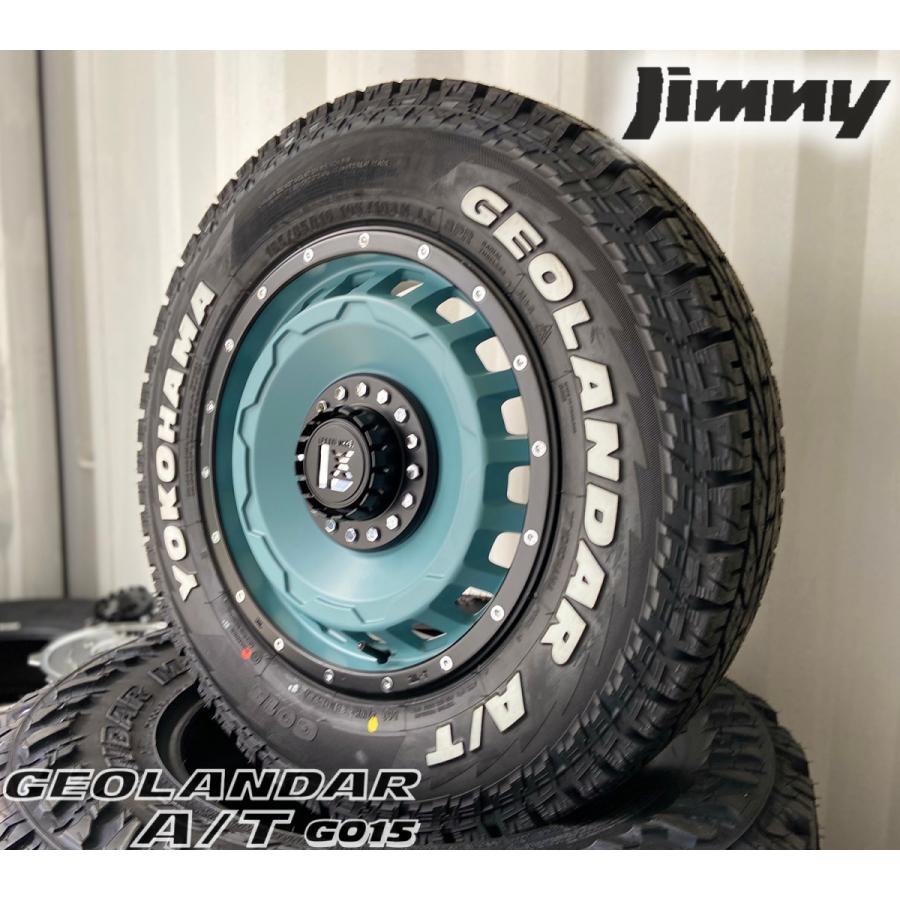 ジムニー JB23 JB64 JA11 JA12 JA22 タイヤホイール 16インチ ヨコハマ ジオランダー G015 A/T 185/85R16 4本セット ホワイトレター : Wheel ...