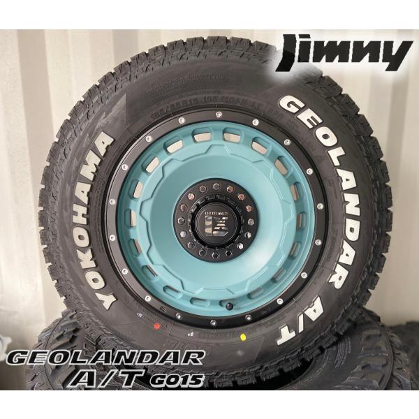 ジムニー JB23 JB64 JA11 JA12 JA22 タイヤホイール 16インチ ヨコハマ ジオランダー G015 A/T 185/85R16 4本セット ホワイトレター : Wheel ...