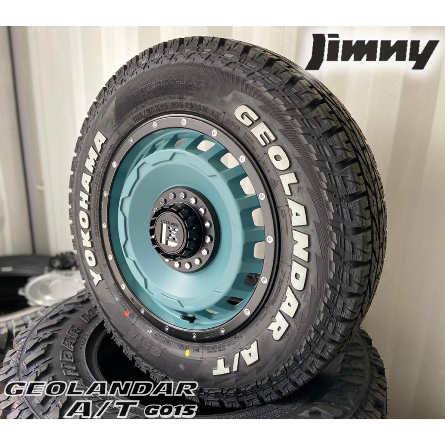 ジムニー JB23 JB64 JA11 JA12 JA22 タイヤホイール 16インチ ヨコハマ ジオランダー G015 A/T 185/85R16 4本セット ホワイトレター : Wheel ...