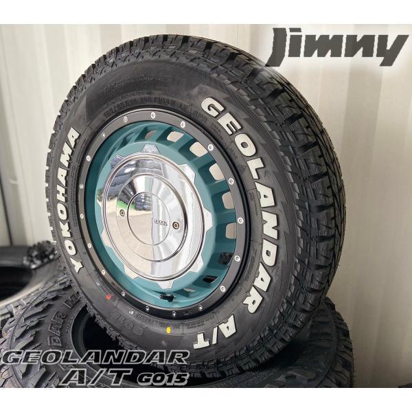 ジムニー JB23 JB64 JA11 JA12 JA22 タイヤホイール 16インチ ヨコハマ ジオランダー G015 A/T 185/85R16 4本セット ホワイトレター : Wheel ...