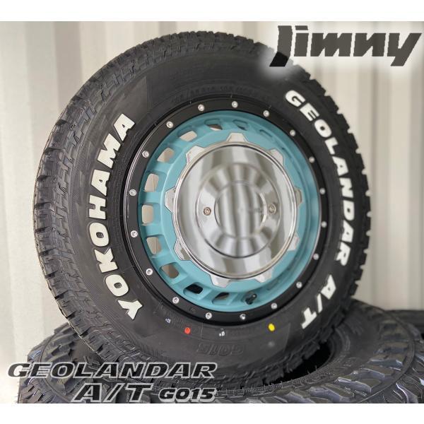 ジムニー JB23 JB64 JA11 JA12 JA22 タイヤホイール 16インチ ヨコハマ ジオランダー G015 A/T 185/85R16 4本セット ホワイトレター : Wheel ...