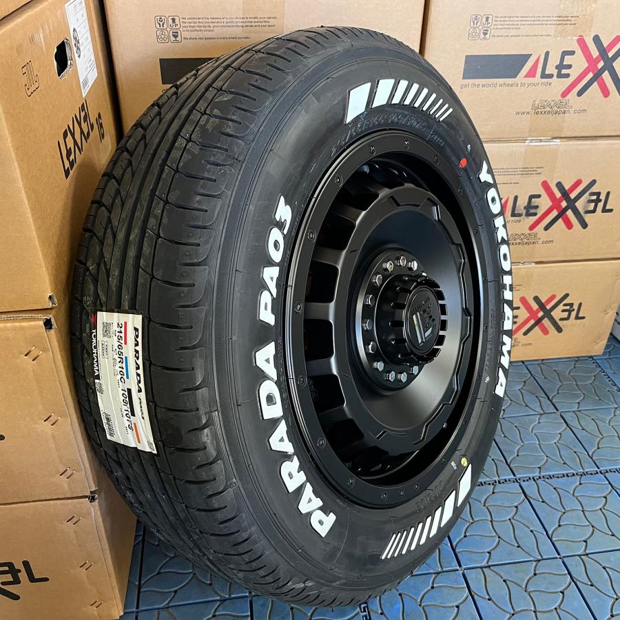 ヨコハマタイヤ（YOKOHAMA TIRE） オススメ商品！日産 キャラバン 16インチ タイヤホイールセット LEXXEL WHEEL ...