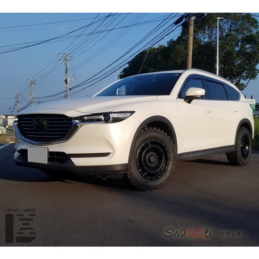 マッドテレーン CX8 CX5 RAV4 デリカ D5 エクスプローラースポーツトラック 17インチ LEXXEL SwaGGer スワッガー BF グッドリッチ マッドテレン KM3 245 ...
