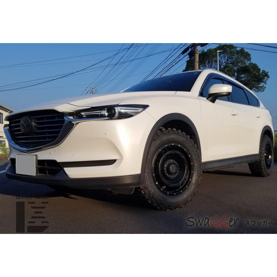 マッドテレーン CX8 CX5 RAV4 デリカ D5 エクスプローラースポーツトラック 17インチ LEXXEL SwaGGer スワッガー BF グッドリッチ マッドテレン KM3 245 ...