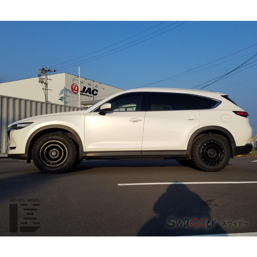 マッドテレーン CX8 CX5 RAV4 デリカ D5 エクスプローラースポーツトラック 17インチ LEXXEL SwaGGer スワッガー BF グッドリッチ マッドテレン KM3 245 ...