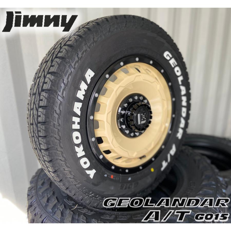 ジムニー JB23 JB64 JA11 JA12 JA22 タイヤホイール 16インチ ヨコハマ ジオランダー G015 A/T 185/85R16 4本セット ホワイトレター : Wheel ...