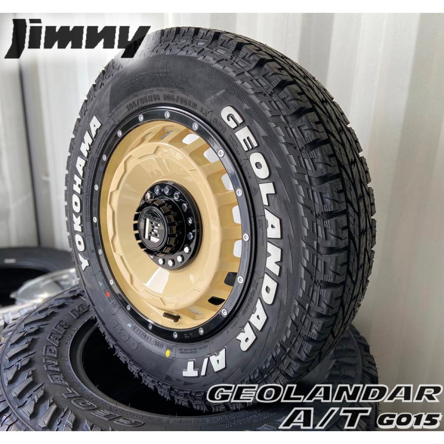 ジムニー JB23 JB64 JA11 JA12 JA22 タイヤホイール 16インチ ヨコハマ ジオランダー G015 A/T 185/85R16 4本セット ホワイトレター : Wheel ...