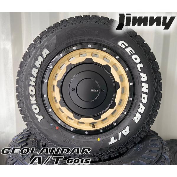 ジムニー JB23 JB64 JA11 JA12 JA22 タイヤホイール 16インチ ヨコハマ ジオランダー G015 A/T 185/85R16 4本セット ホワイトレター : Wheel ...