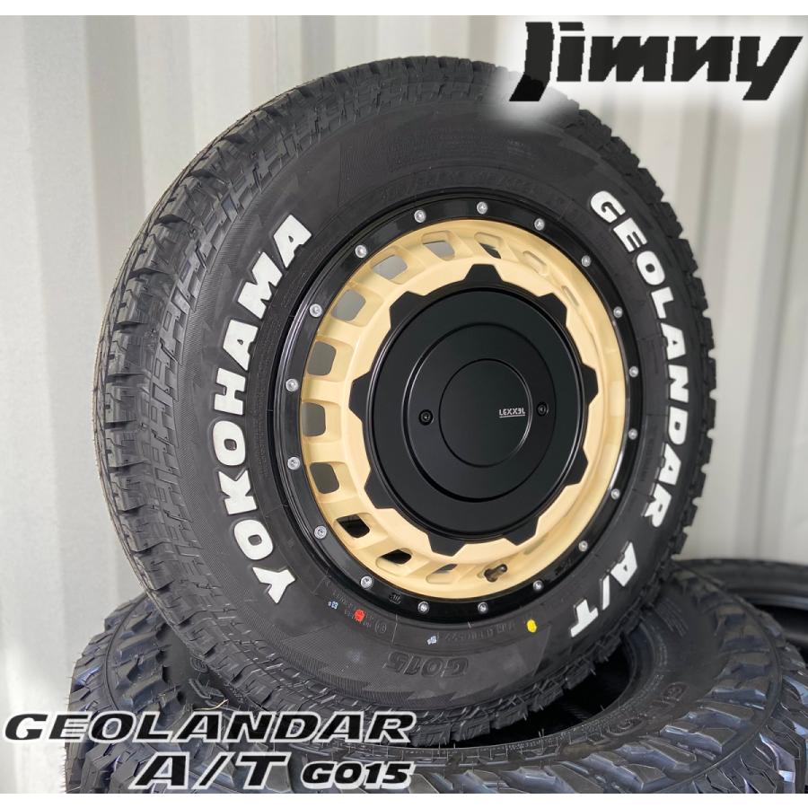 ジムニー JB23 JB64 JA11 JA12 JA22 タイヤホイール 16インチ ヨコハマ ジオランダー G015 A/T 185/85R16 4本セット ホワイトレター : Wheel ...