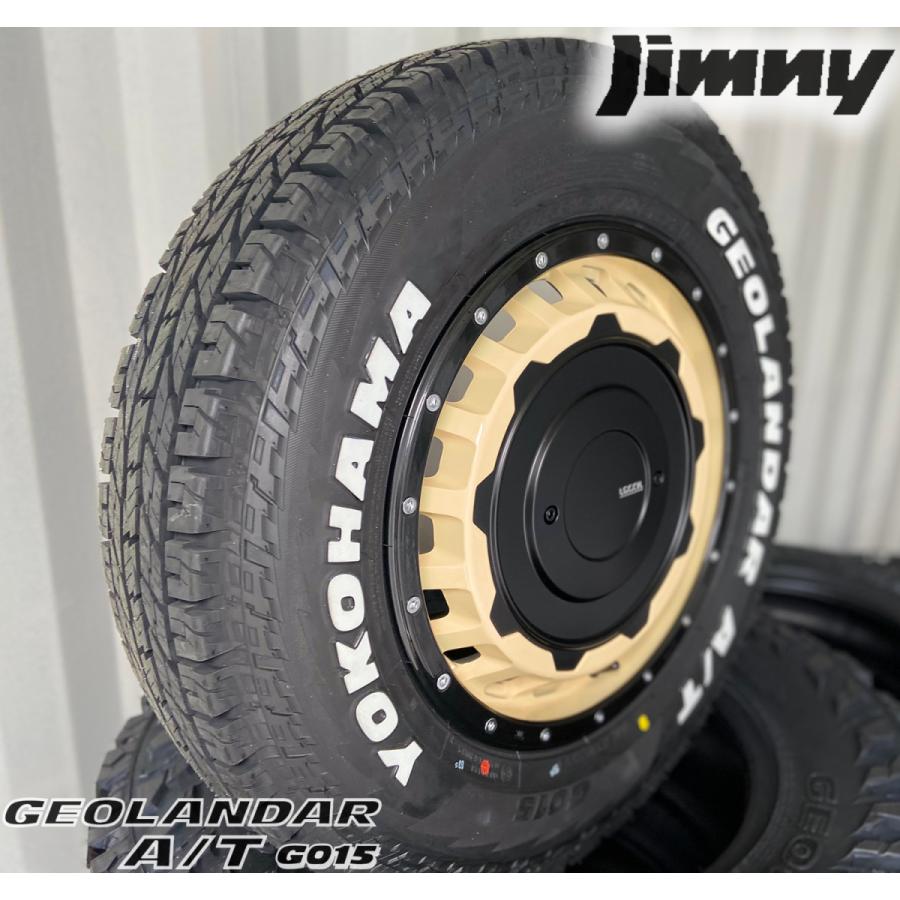ジムニー JB23 JB64 JA11 JA12 JA22 タイヤホイール 16インチ ヨコハマ ジオランダー G015 A/T 185/85R16 4本セット ホワイトレター : Wheel ...