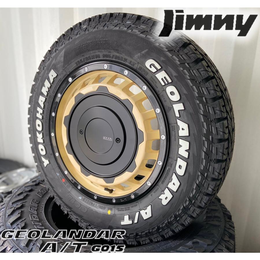 ジムニー JB23 JB64 JA11 JA12 JA22 タイヤホイール 16インチ ヨコハマ ジオランダー G015 A/T 185/85R16 4本セット ホワイトレター : Wheel ...