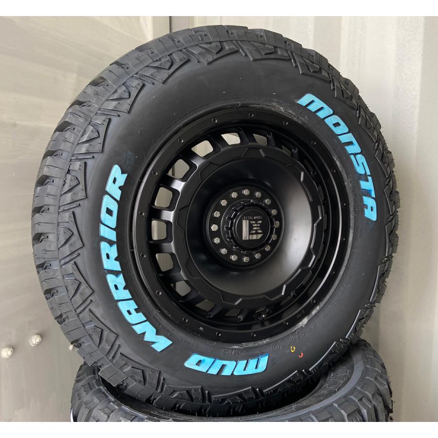 120 150 プラド ハイラックス サーフ FJクルーザ H3 17インチ SwaGGer モンスター マッドウォーリアー 265/65R17 265/70R17 ホワイトレター ...