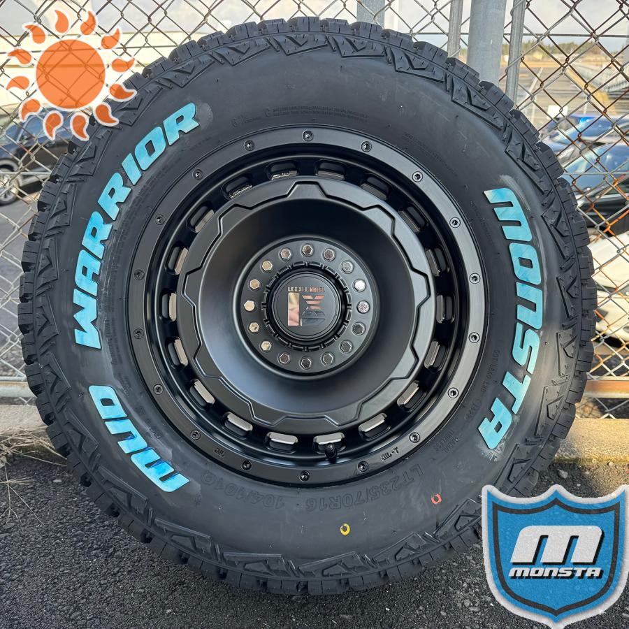 MONSTA TYRES 夏タイヤセット デリカD5 エクストレイル CX5 タイヤホイールセット 16インチ SwaGGer MUDWARRIOR 215/70R16 235/70R16 ...