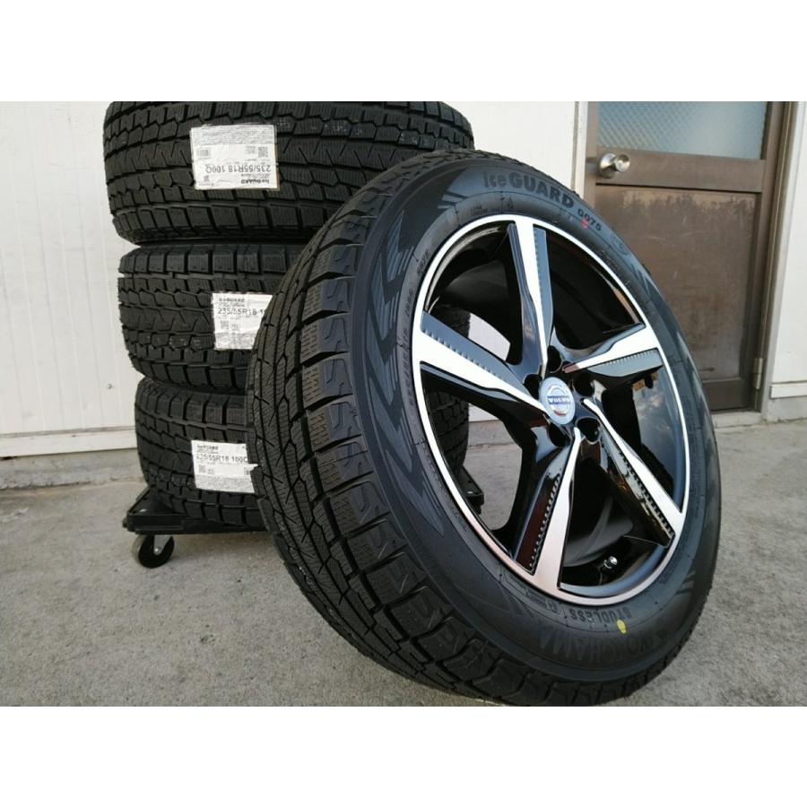 iceGUARD VOLVO ボルボ XC60 XC70 スタッドレス 18インチ タイヤホイール 新品4本セット ヨコハマ アイスガード6 ...