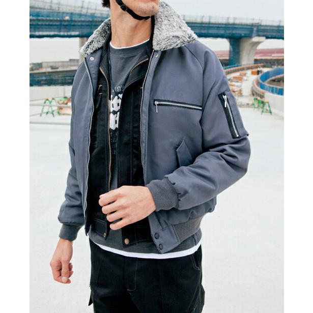 防寒服 防寒着 ドカジャン 防寒ジャケット 裏ボア防寒ブルゾン AZ-10549 (4L) アイトス (AITOZ) Be-J 防寒 影狼 お取寄せ : az-10549-4l ...