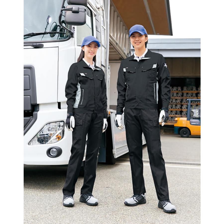 作業服 上下セット 長袖サマーブルゾン AZ-6830 4L ＆ カーゴパンツ AZ-6851 3L-4L 春夏 アイトス AITOZ ストレッチ 作業着 ユニセックス メンズ レディース ...