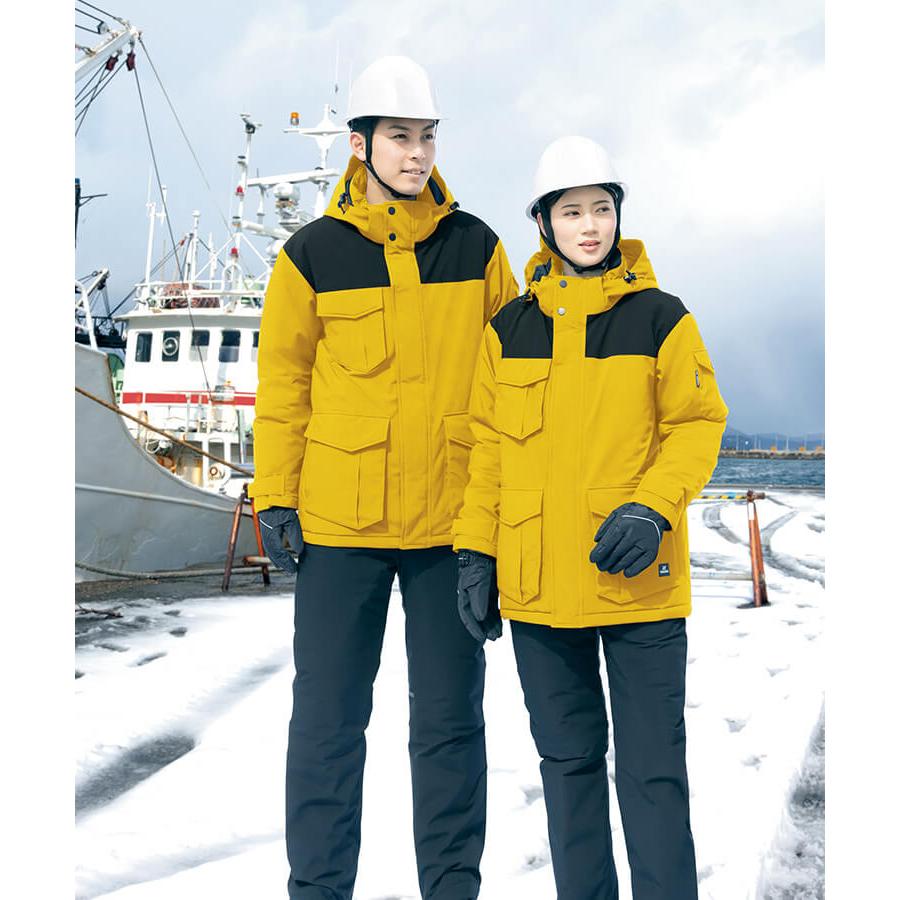 アイトス 作業服 上下セット コート AZ-8575 SS-LL ＆ パンツ AZ-8577 防寒 タルテックス AITOZ TULTEX ストレッチ 撥水 作業着 ユニセックス ...