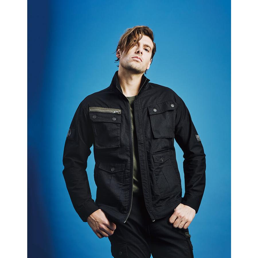 Jawin 作業服 ストレッチノータックカーゴパンツ 57502 L59cm-88cm 春夏 自重堂 ジャウイン Jichodo ストレッチ 作業着 ユニセックス メンズ レディース ...