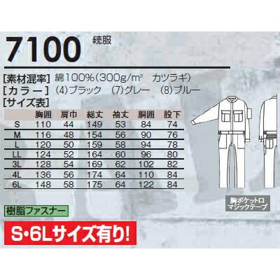 SOWA 作業服 つなぎ 7100 S-LL 通年 桑和 綿100% 作業着 ユニセックス メンズ レディース : WatanabeWORK渡辺商会SideISLAND - 通販 ...