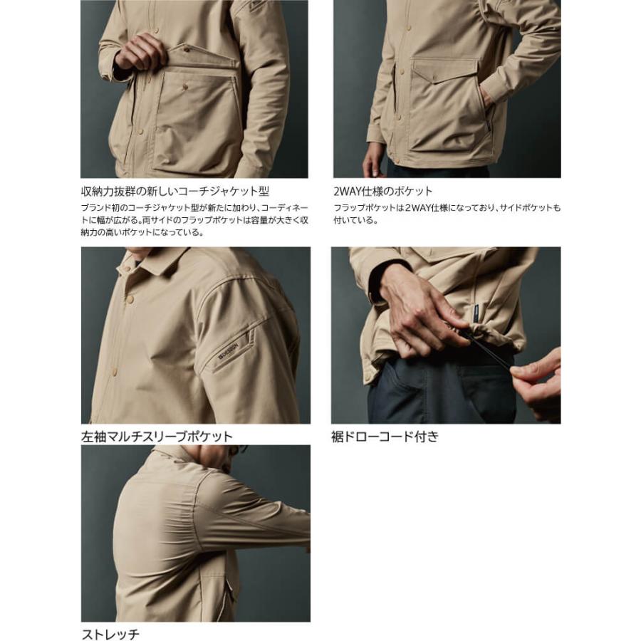 作業服 エコハイブリッドダブルクロスコーチジャケット 4617 SS-LL 通年 藤和 TS DESIGN ストレッチ 作業着 ユニセックス メンズ レディース : ts-4617 ...