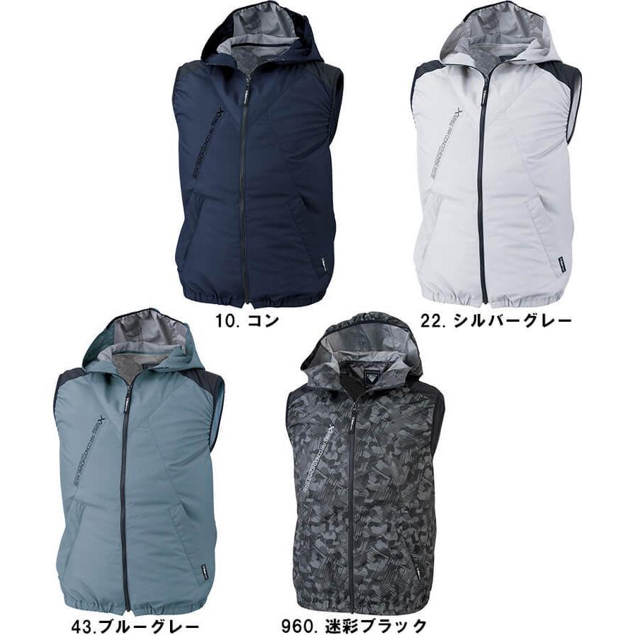 作業服 空調服TMベスト 服単品 XE98024 4L-5L 春夏 ジーベック XEBEC 猛暑対策 作業着 ユニセックス メンズ レディース : xebec-xe98024-4l ...