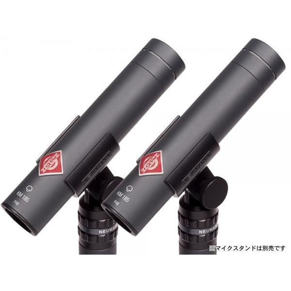 NEUMANN(ノイマン) KM185 mt Stereo Set ハイパーカーディオイド マット ブラック BK 国内正規品 3年保証 ...