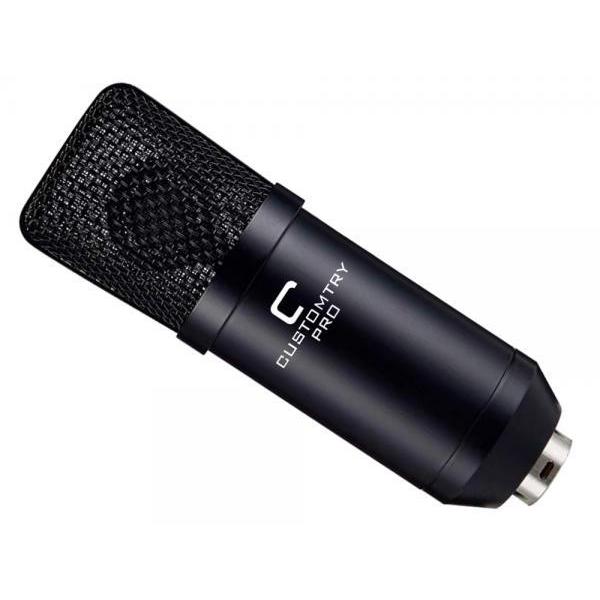 CUSTOMTRY(カスタムトライ) CM-5000U (BLACK) アームタイプのマイクスタンドやポップガードまでセットになったUSBコンデンサーマイクセット : ワタナベ楽器ヤフー ...