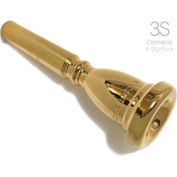 Vincent Bach(ヴィンセント バック) コマーシャル 3S トランペット マウスピース GP 金メッキ commercial Trumpet mouthpiece 北海道 沖縄 離島 ...