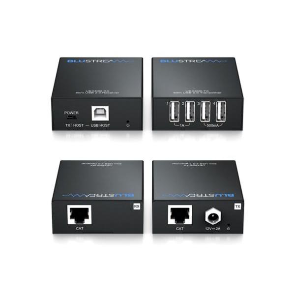 Blustream(ブルーストリーム) UEX50B-KIT USB 2.0エクステンダーセット :150419:ワタナベ楽器ヤフーSHOP - 通販 - Yahoo!ショッピング