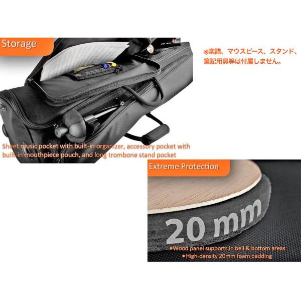 PROTEC PL239 テナー テナーバストロンボーン ケース ブラック ギグバッグ ショルダー リュック 管楽器 Tenor bass ...