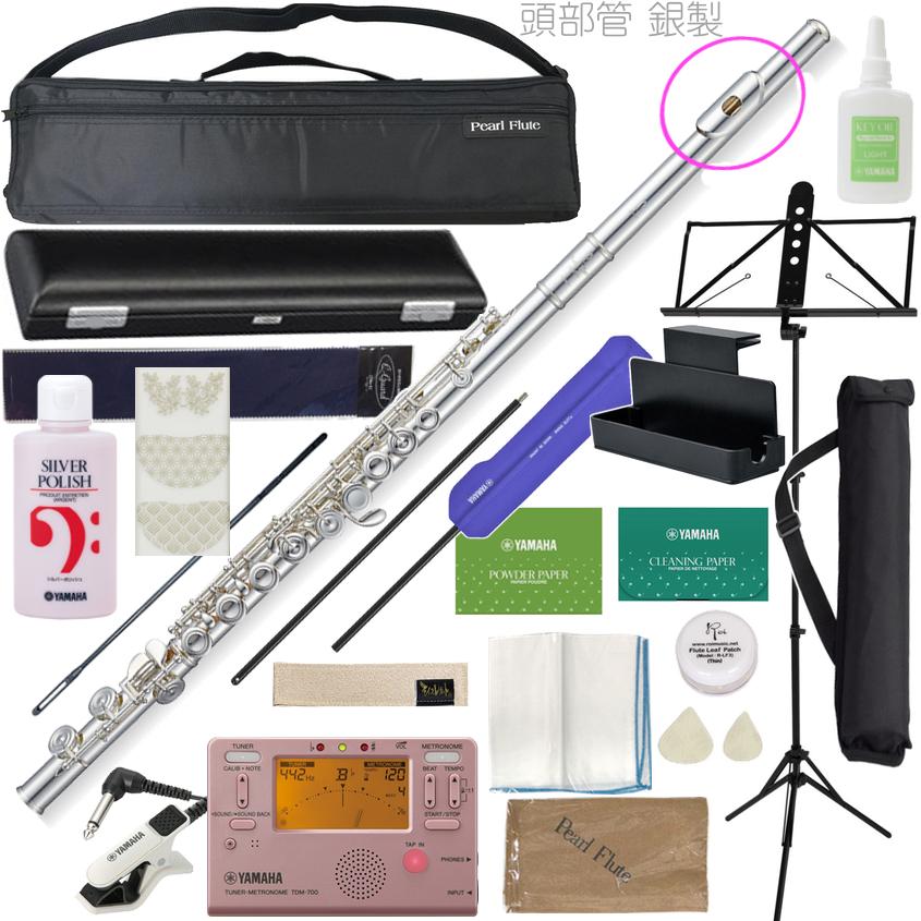 Pearl Flute PF-665E フルート 頭部管 銀製 Eメカニズム カバード オフセット Quantz flute PF665E ...