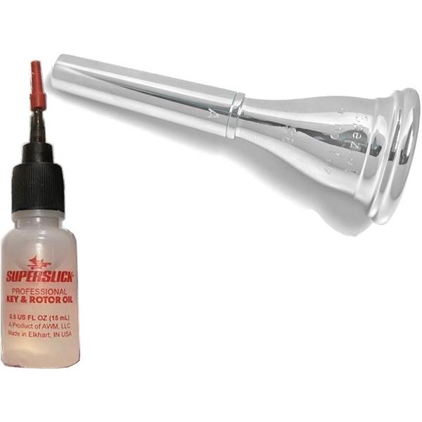 B.TilZ S8 フレンチホルン マウスピース アメリカンシャンク 銀メッキ 211 french horn American shank SP mouthpiece セット D 北海道 ...