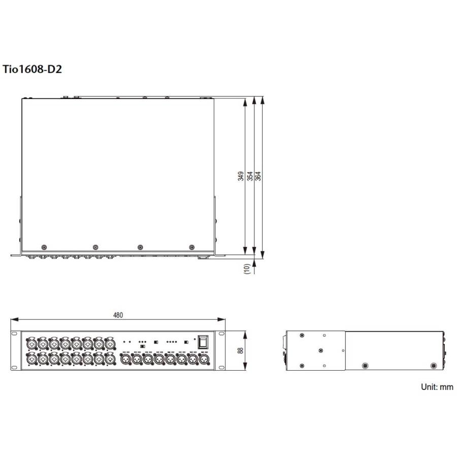 YAMAHA YAMAHA(ヤマハ) Tio1608-D2 ステージボックス Dante対応 16マイク/ライン入力、8ライン出力 I/O ...