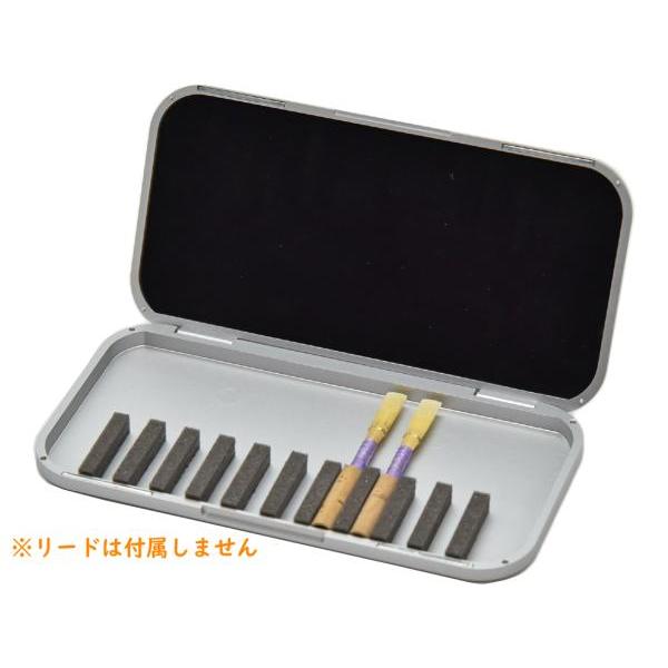 GALAX(ギャラックス) GO-AS アルミ製 リードケース シルバー オーボエ用 10本収納 はめこみ式 ケース oboe reeds ...