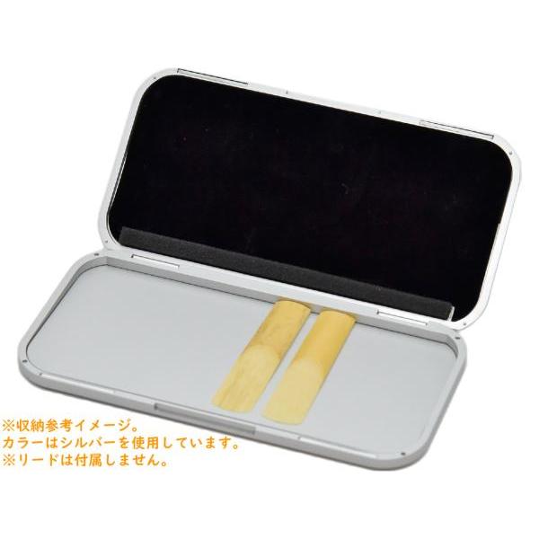 GALAX(ギャラックス) GC-AB アルミ製 リードケース 黒 ブラック アルトサックス 8枚 Bbクラリネット 10枚 リード 収納 ...