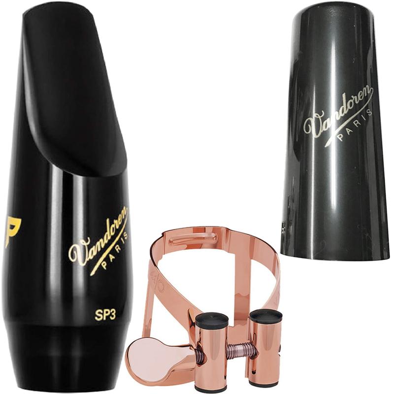 vandoren SM903 ソプラノサックス マウスピース SP3 プロファイル ラバー PROFILE soprano sax mouthpieces MOリガチャー ピンク セット ...