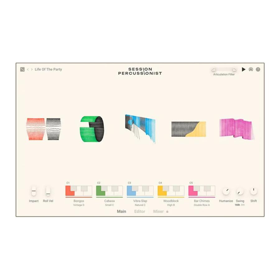 Native Instruments(ネイティブインストゥルメンツ) Session Percussionist ドラム音源 プラグイン ...