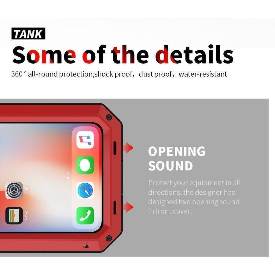 iPhone ケース 防水 防塵 耐衝撃 強化ガラス 11 XS XR X 8 7 6 6S 11PRO : ワタリストア - 通販 - Yahoo!ショッピング