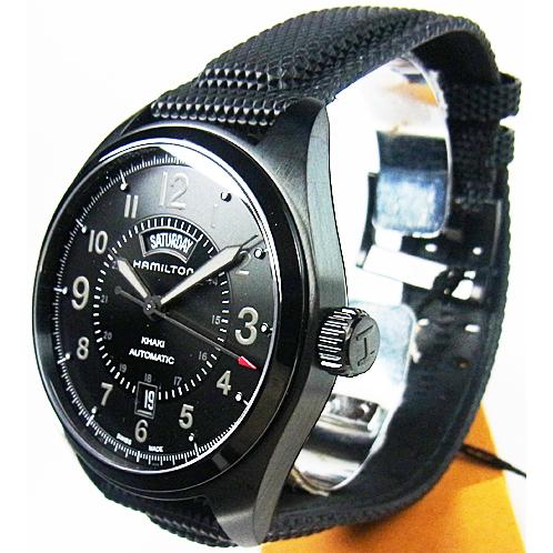 HAMILTON（ハミルトン） 時計 メンズ カーキ・オールブラック・自動巻 H70695735 日本正規品 : WATCH CHRONOS ...