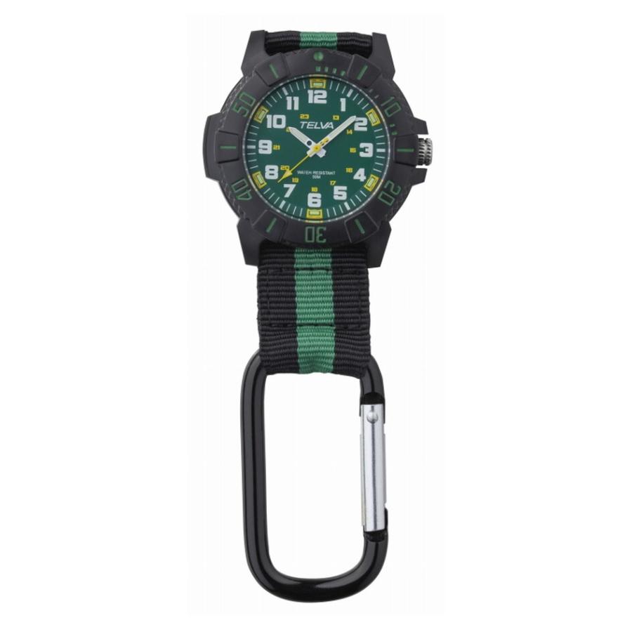 TELVA 【即納】CREPHA クレファ テルバ ハンギングウオッチ アナログ カラビナ カラフル 4色対応 CB-A272 腕時計 メンズ レディース【メール便なら送料無料 ...