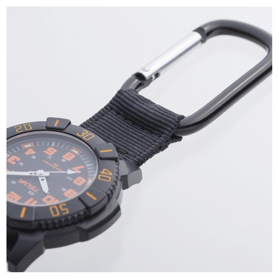 TELVA 【即納】CREPHA クレファ テルバ ハンギングウオッチ アナログ カラビナ カラフル 4色対応 CB-A272 腕時計 メンズ ...