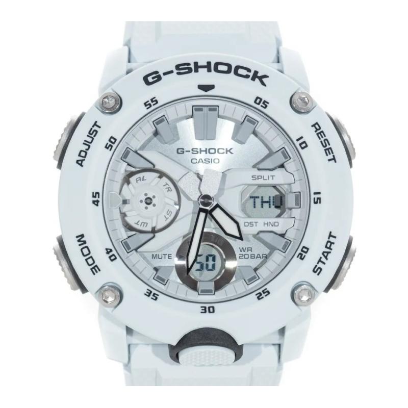 G-SHOCK CASIO カシオ Gショック カーボンコアガード構造 GA-2000S-7A グレーホワイト 腕時計 メンズ : WATCH ...