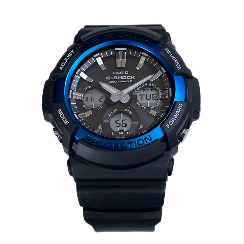 G-SHOCK 【即納】CASIO カシオ ジーショック 電波受信 タフソーラー GAW-100B-1A2 ブルー×ブラック 腕時計 メンズ : WATCH INDEX - 通販 ...