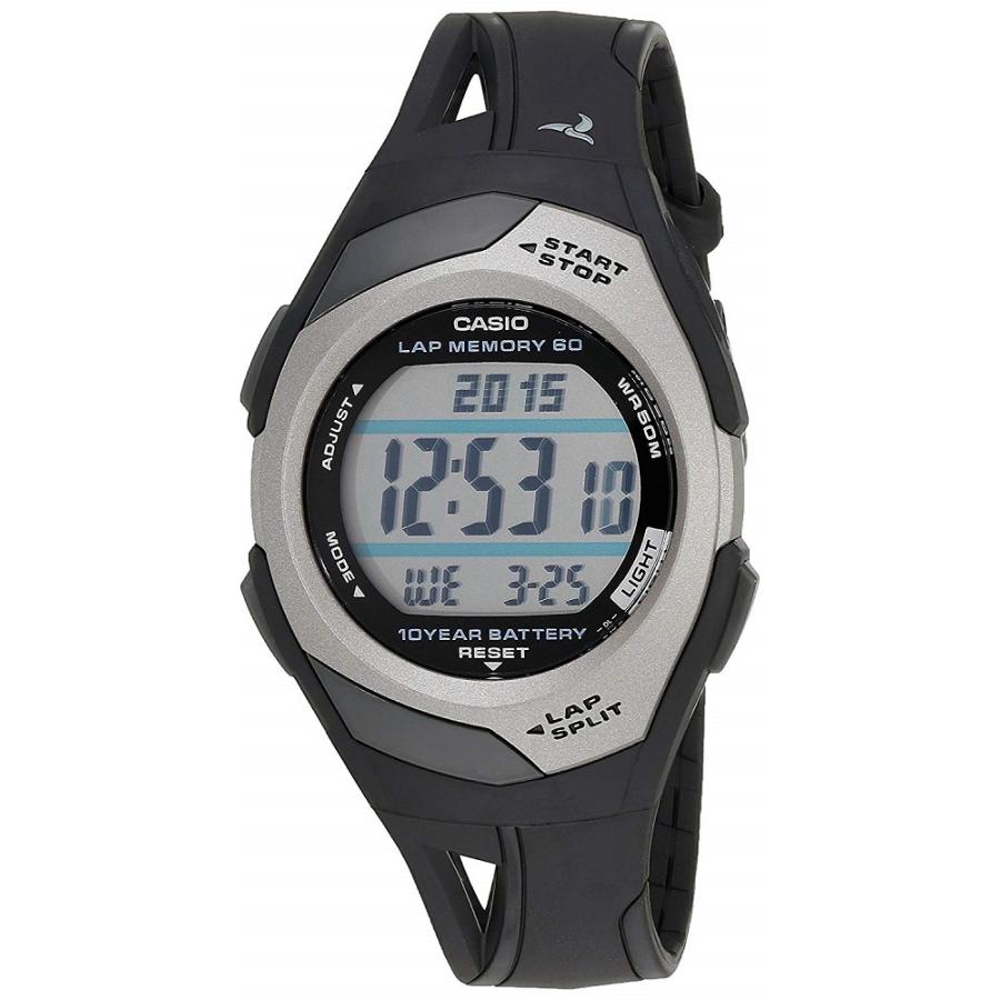 PHYS 【即納】 CASIO カシオ フィズ STR-300C-1 ランニングウォッチ グレー×ブラック メンズ レディース 腕時計 ...