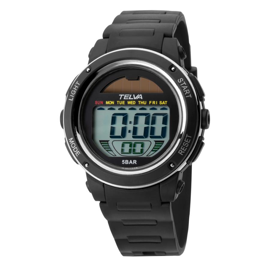 TELVA 【即納】CREPHA クレファ テルバ デジタル＆ソーラーウオッチ 多機能 4色対応 TE-D192 腕時計 メンズ レディース ...