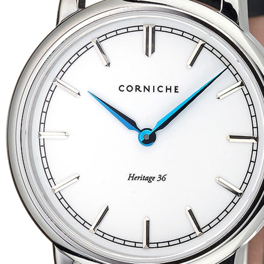 コーニッシュ ウォッチ 腕時計 ヘリテージ36 CORNICHE WATCH 時計 Heritage 36 レディース ホワイト CW-H36 ...