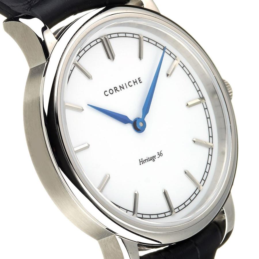 コーニッシュ ウォッチ 腕時計 ヘリテージ36 CORNICHE WATCH 時計 Heritage 36 レディース ホワイト CW-H36 ...