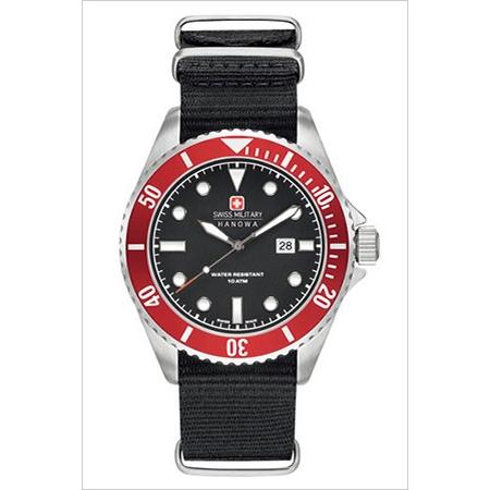 スイスミリタリー ハノワ ネイビー 腕時計 SWISS MILITARY HANOWA 時計 NAVY メンズ ブラック ML-416 ...