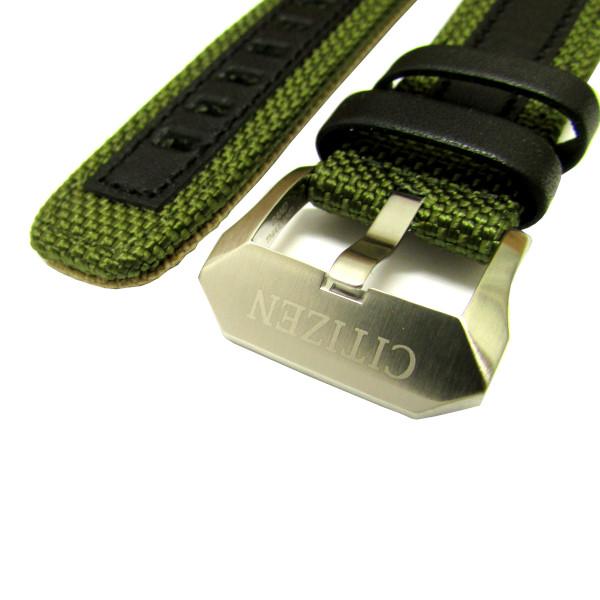PROMASTER CITIZEN シチズン プロマスター BN5050-09X 純正 ナイロン×カーフ ベルト 22mm グリーン バンド 59-R50486 : WATCH LABO ...