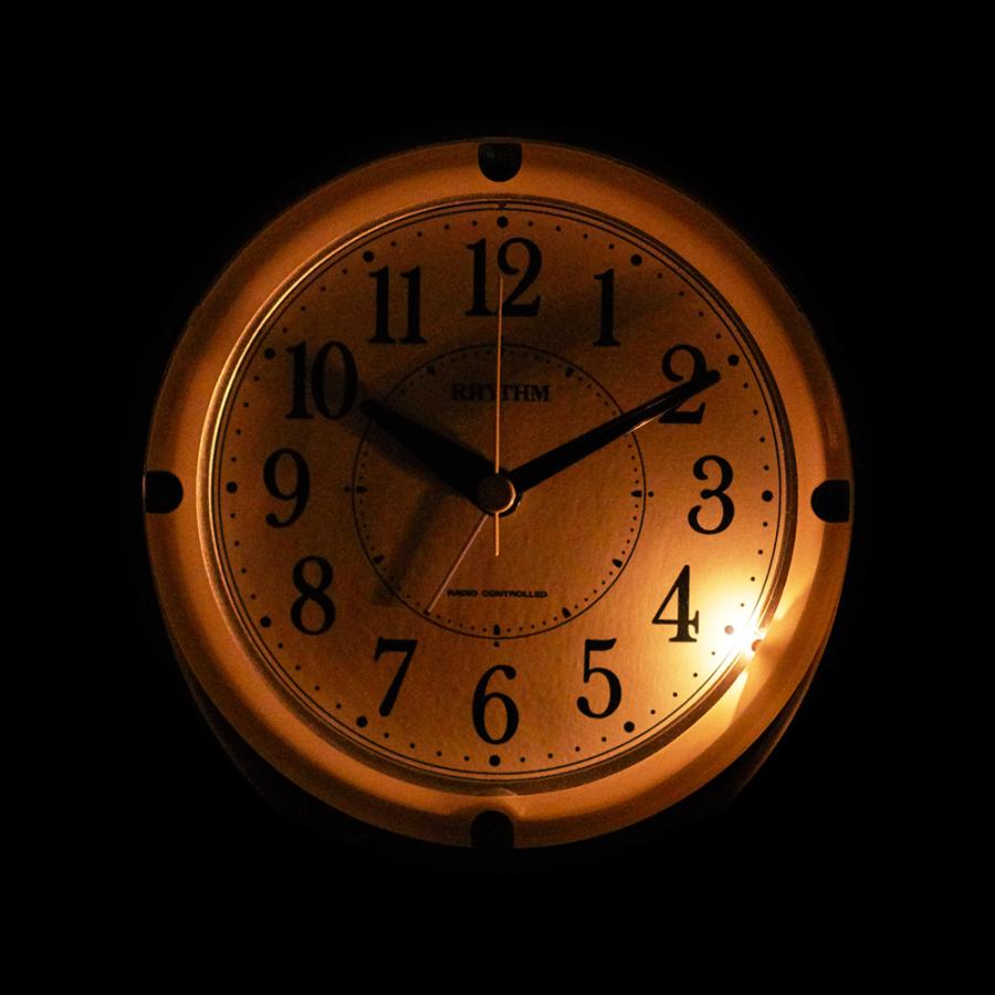 リズム時計 4RL439SR04 目覚まし 電池式クオーツ 電波時計 フィットウェーブA439 : ウォッチストアムーンF - 通販 ...